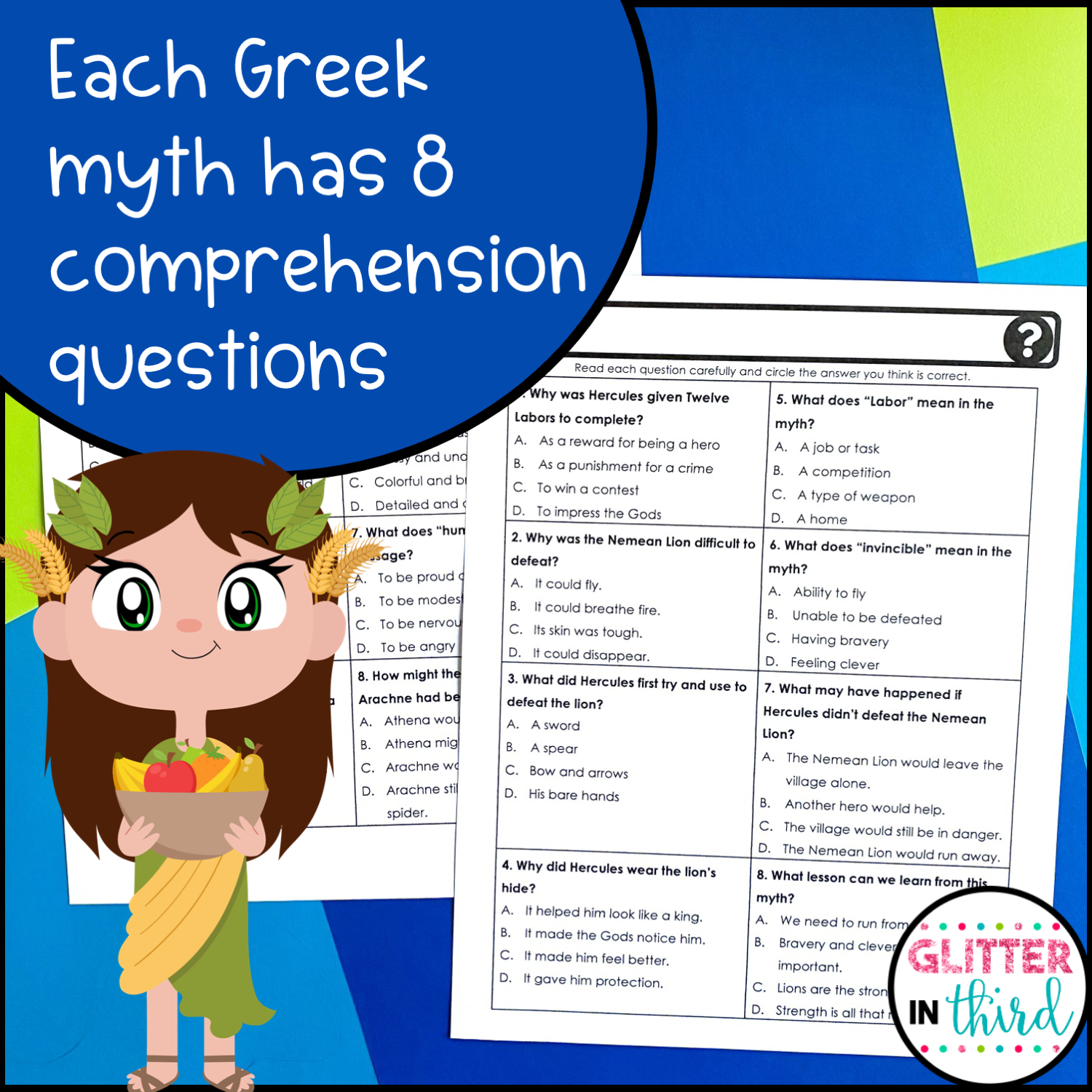 Ancient Greek Reading Comprehension Worksheets - Printable Worksheets ...