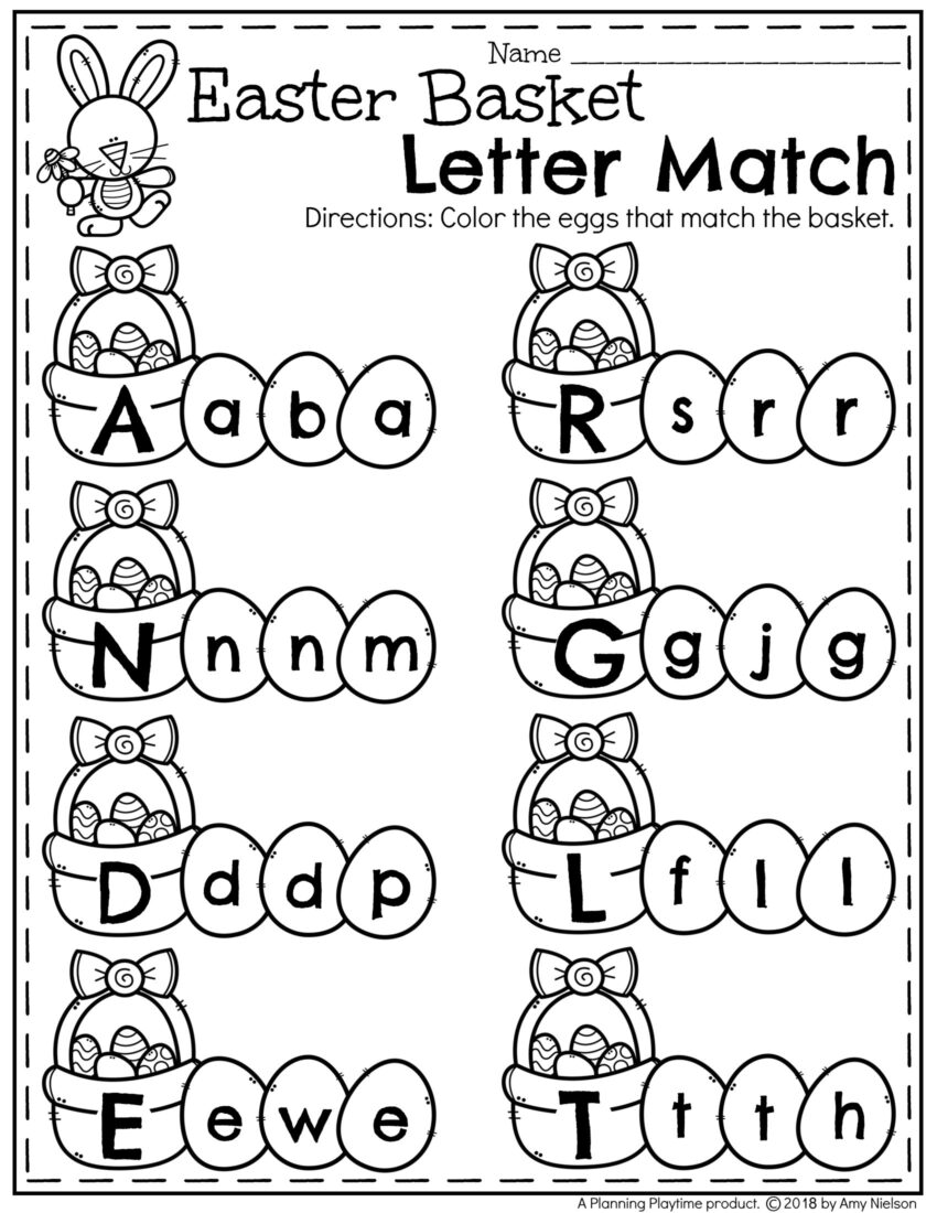 Easter Activities For Preschool Printables - Printable Worksheets Template