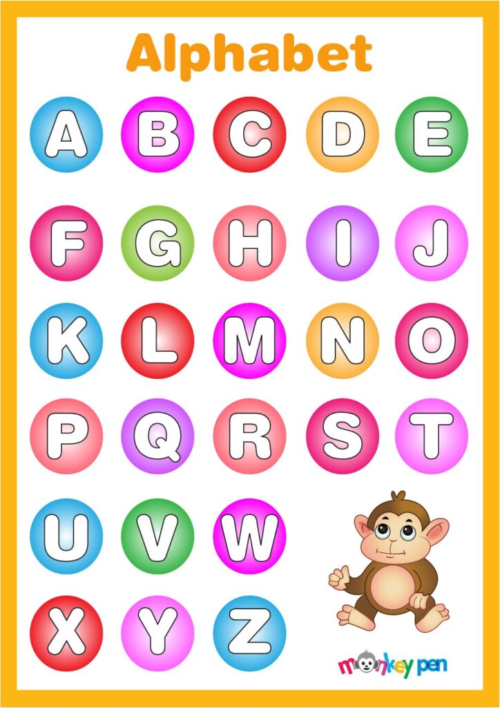 Printable Preschool Alphabet Poster - Printable Worksheets Template