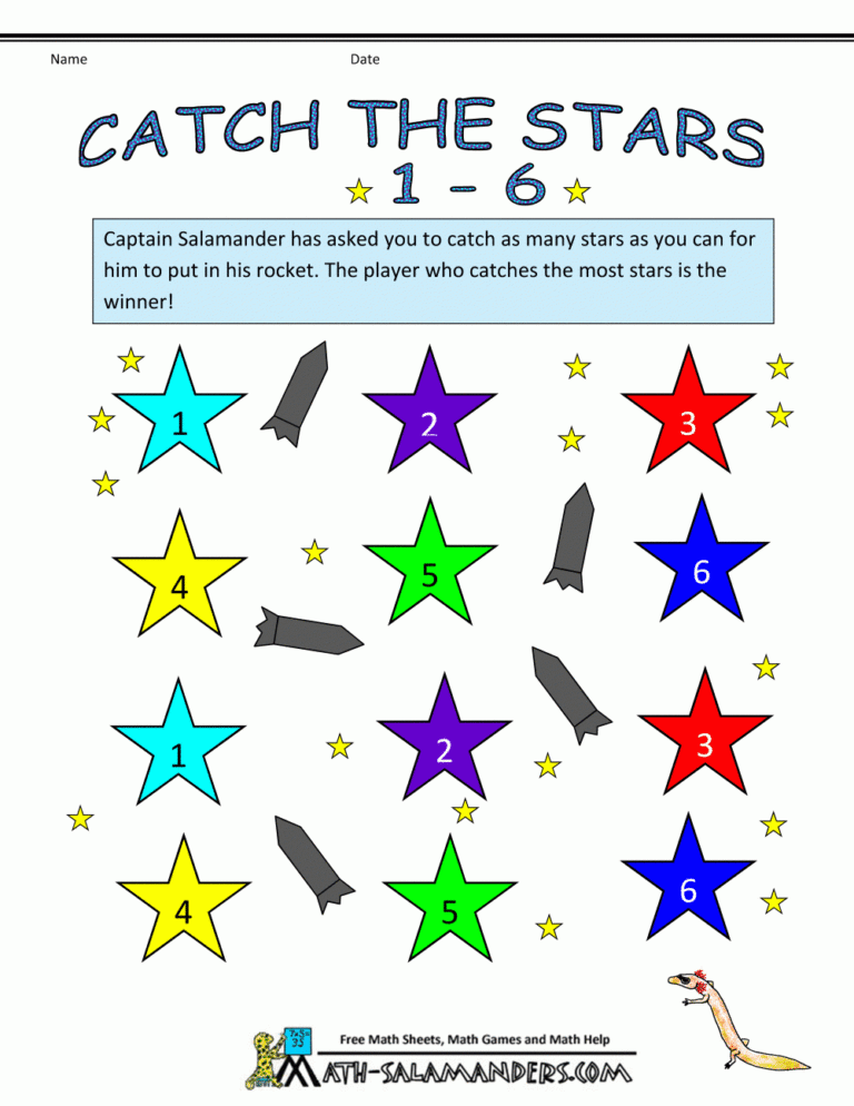 Kindergarten Math Game Worksheets - Printable Worksheets Template