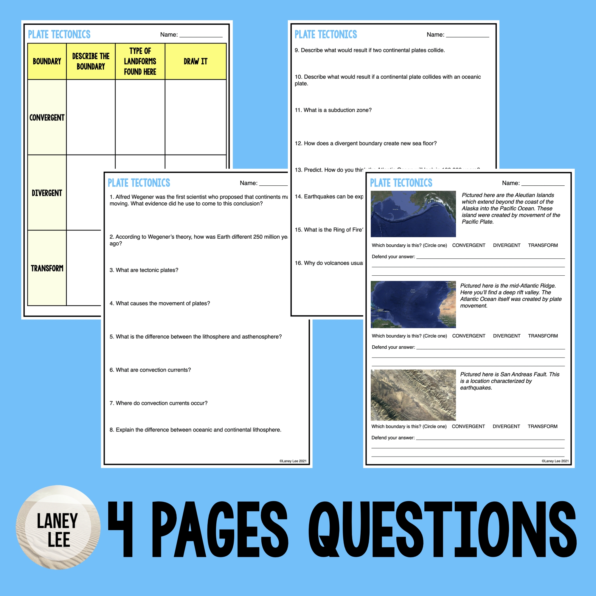 Plate Tectonics Reading Comprehension Worksheet - Free Printable Worksheets