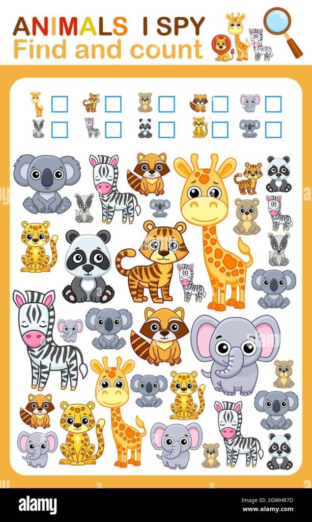Preschool Printable Zoo Animals - Free Printable Worksheets