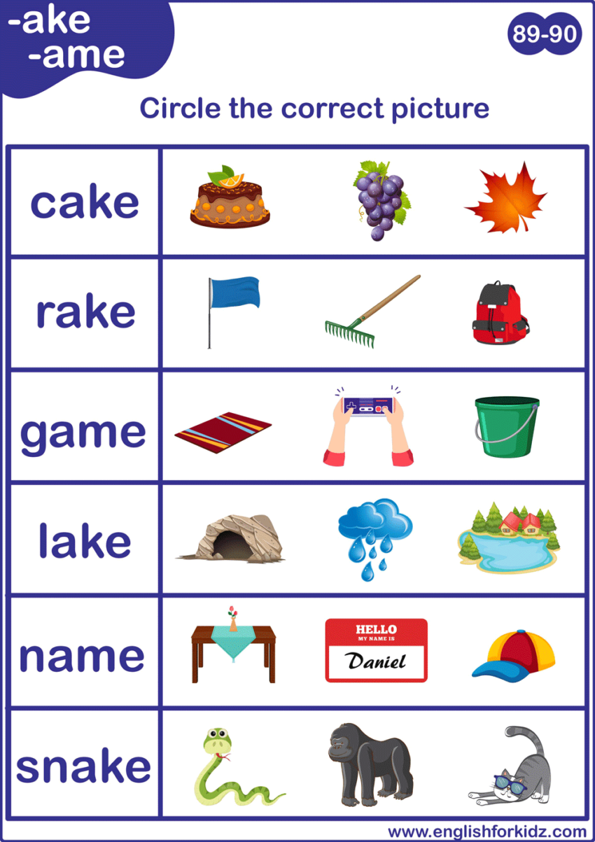 Long A Worksheets Free Printable - Free Printable Worksheets