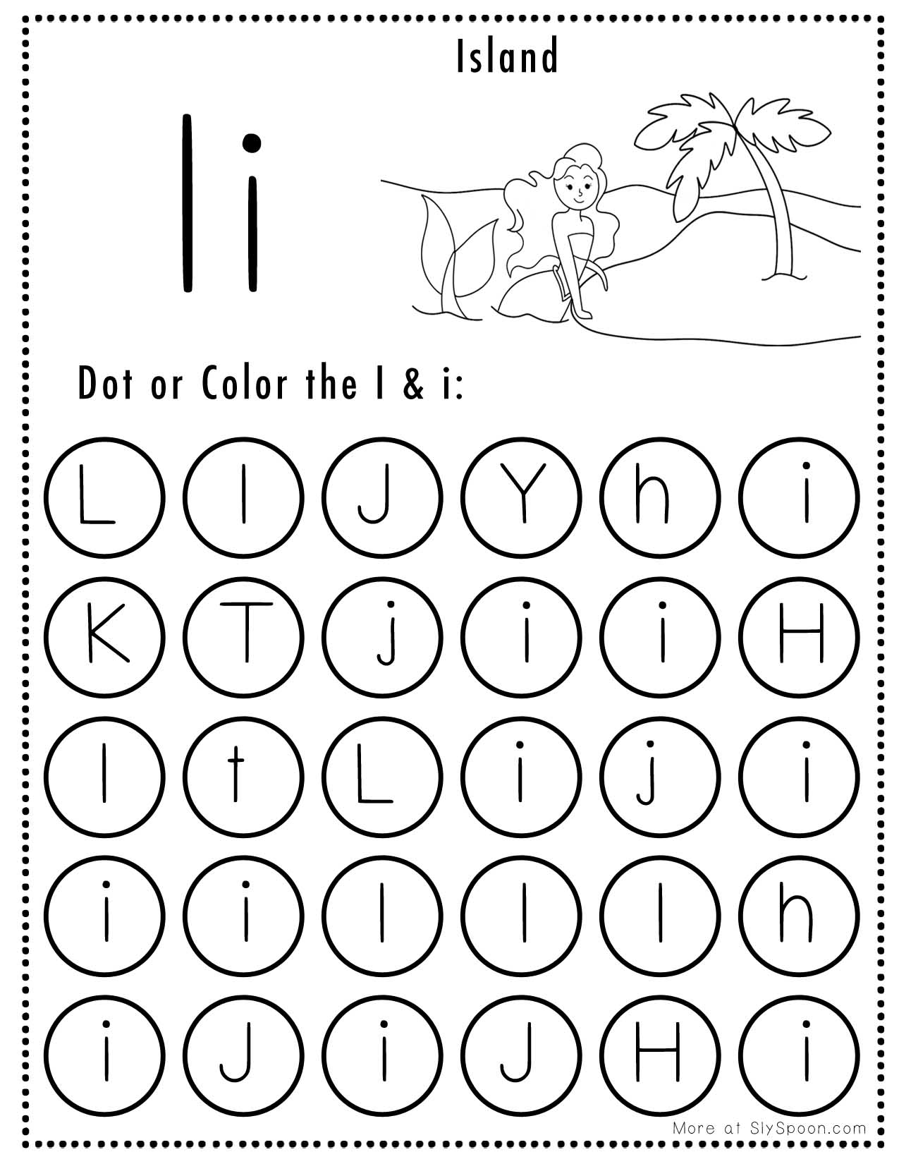 Letter I Free Printable Worksheets - Free Printable Worksheets