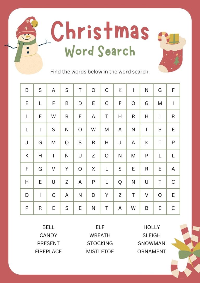 Fun Christmas Printable Worksheets - Free Printable Worksheets