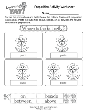 Free 1st Grade Preposition Worksheets - Free Printable Worksheets