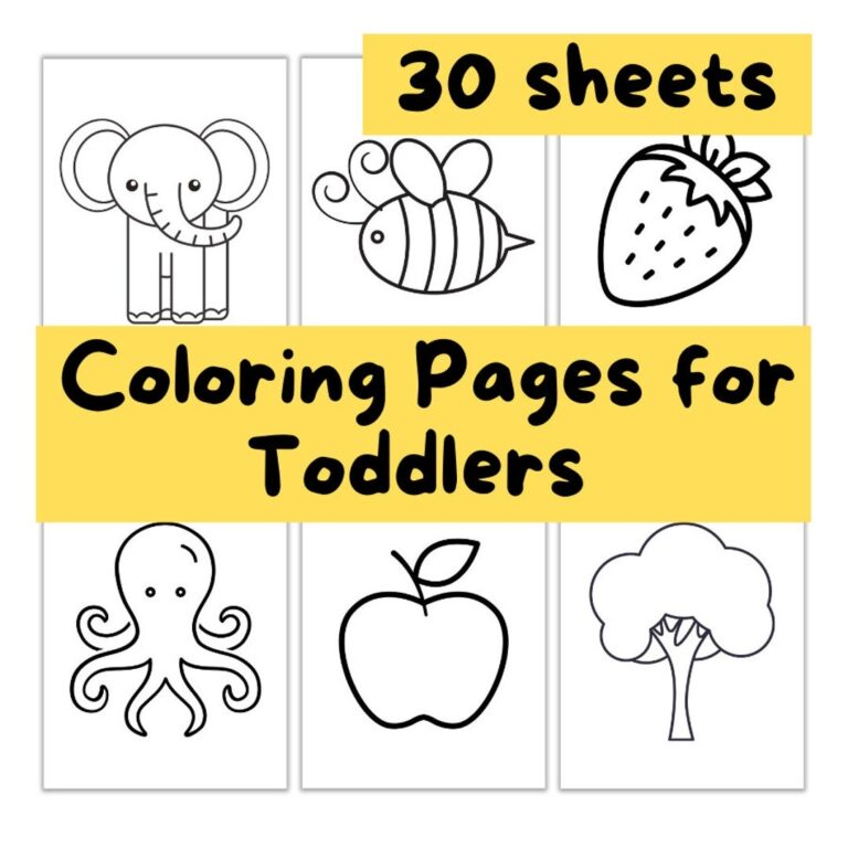Printable Coloring Worksheets For Toddlers - Free Printable Worksheets